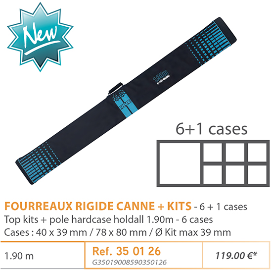 Rive Hardcase-Futteral 6+1 Kammern, 1.90m - SENSAS TEAM SHOP